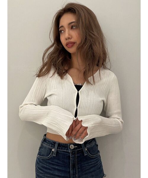 GYDA（ジェイダ）の「GGチェーンニットショートカーディガン（カーディガン/ボレロ）」 - WEAR