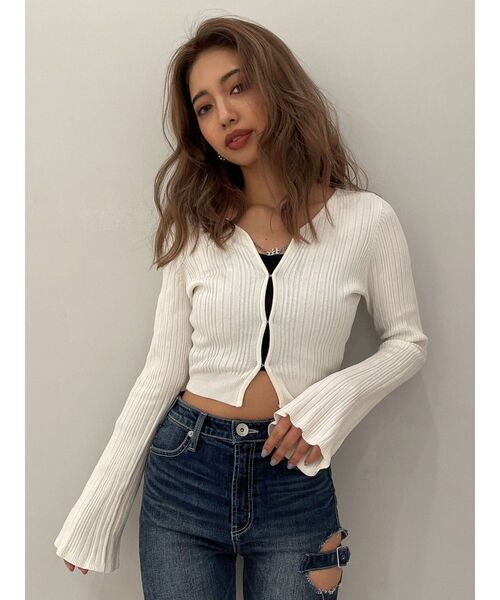 GYDA（ジェイダ）の「GGチェーンニットショートカーディガン（カーディガン/ボレロ）」 - WEAR