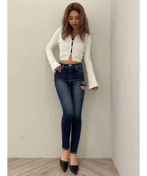 GYDA（ジェイダ）の「GGチェーンニットショートカーディガン（カーディガン/ボレロ）」 - WEAR