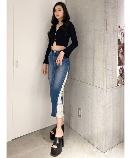 GYDA（ジェイダ）の「GGチェーンニットショートカーディガン（カーディガン/ボレロ）」 - WEAR