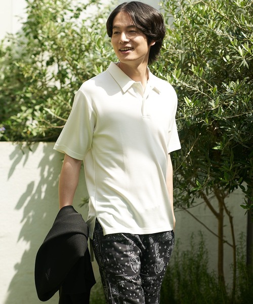 JEANS MATE（ジーンズメイト）の「【RACOOL/ラクール】ポロシャツ 接触冷感 ソフトタッチ ストレッチ 滑らか 快適 夏服 クール ...