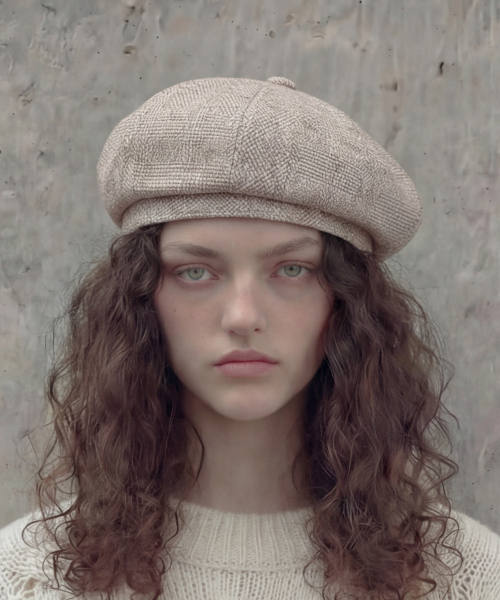 Cotton beret BREAD BERET / COTTON HB / BEIGE（ハンチング/ベレー帽）｜UNDERCONTROL ...