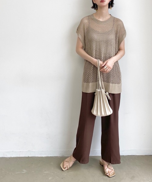 Neuna（ヌナ）の「【紐調節可能】レザープリーツ巾着カヌレバッグ（ショルダーバッグ）」 Wear