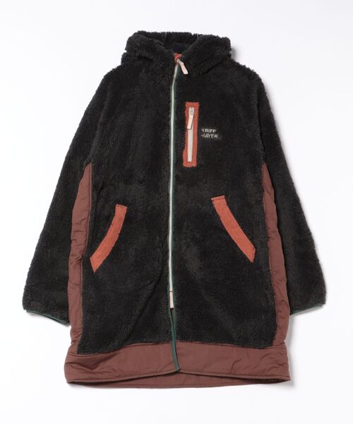 セール】【軽い・暖かい】シャギーボアロングフードJK（その他アウター