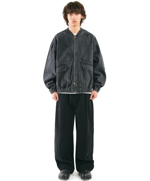 codegraphy（コードグラフィー）の「A'GEM/9 × .kom『Code:graphy/コードグラフィー』Vintage Washed Denim MA-1/ヴィンテージ加工 デニム ...