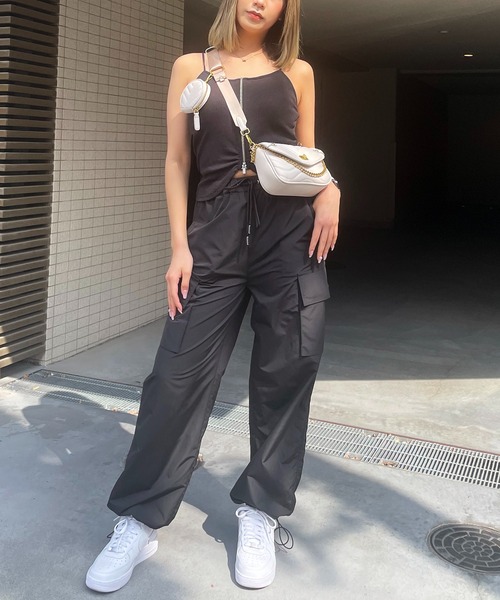 SPIRALGIRL（スパイラルガール）の「パット付きフロントZIPキャミソール（キャミソール）」 - WEAR