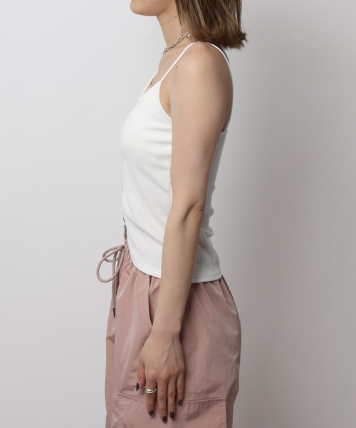 SPIRALGIRL（スパイラルガール）の「パット付きフロントZIPキャミソール（キャミソール）」 - WEAR