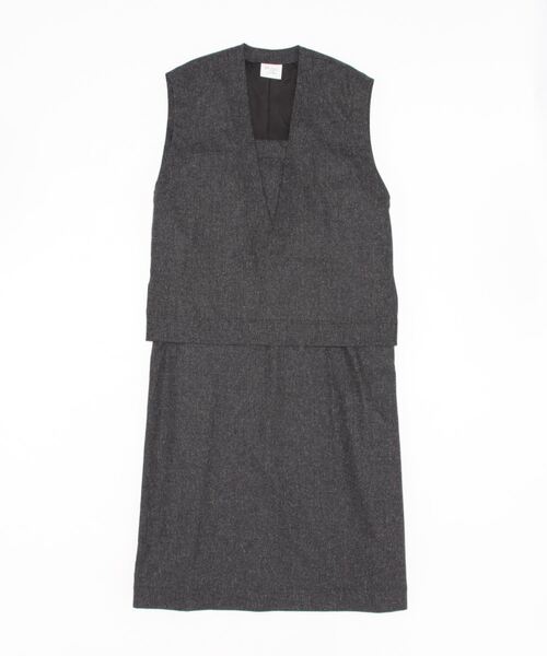 yuni（ユニ）の「TWEED SET UP ONE-PIECE（ワンピース）」 - WEAR