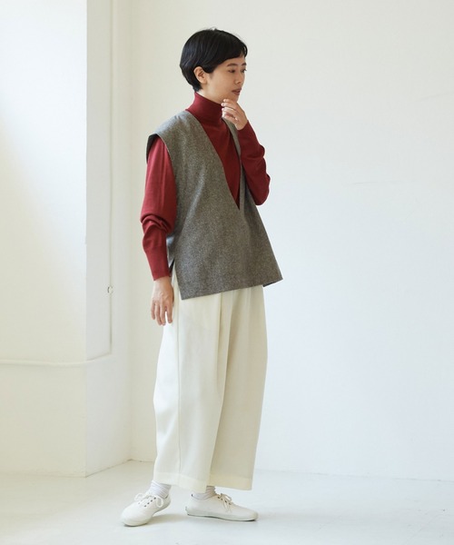 yuni（ユニ）の「TWEED SET UP ONE-PIECE（ワンピース）」 - WEAR