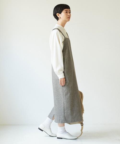 yuni（ユニ）の「TWEED SET UP ONE-PIECE（ワンピース）」 - WEAR