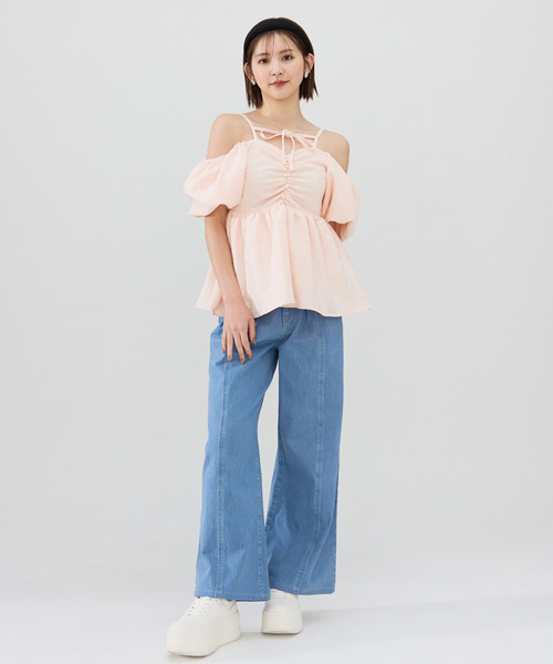 REDYAZEL（レディアゼル）の「2WAYジャガードペプラムトップス（シャツ/ブラウス）」 - WEAR