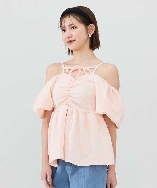 REDYAZEL（レディアゼル）の「2WAYジャガードペプラムトップス（シャツ/ブラウス）」 - WEAR