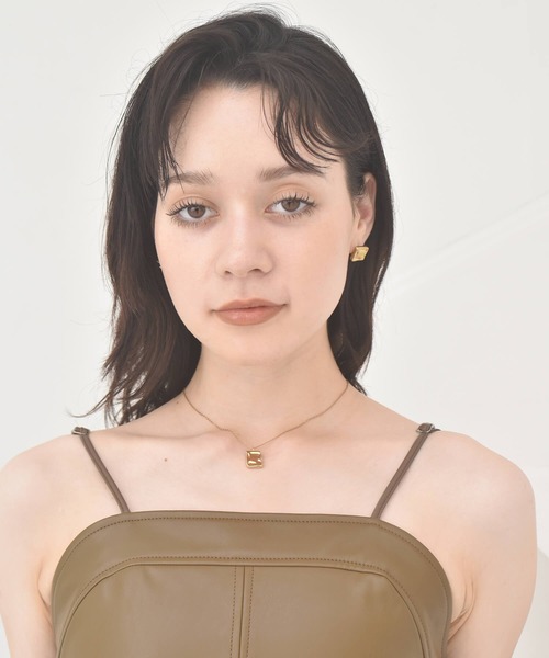 LHME（エルエイチエムイー）の「LHME アクアスクエアネックレス/サージカルステンレス316L（金属アレルギー対応）（ネックレス）」 - WEAR