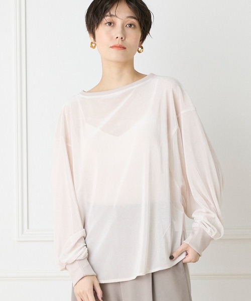 【セール】ベロアメッシュトップス（シャツ/ブラウス）｜INED CLARO（イネドクラロ）のファッション通販 - ZOZOTOWN