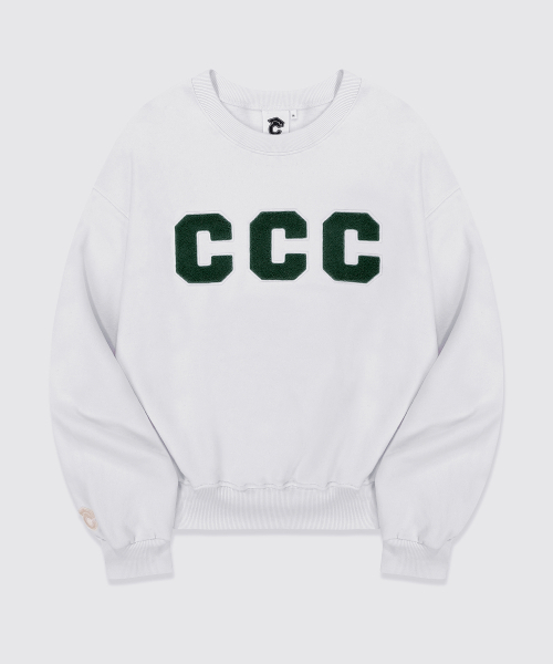 CONCEPTCOLLEGE（コンセプトカレッジ）の「CCC Green Patch Sweatshirt_White [Unisex ...