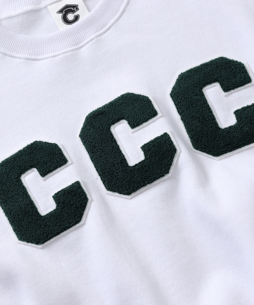 CONCEPTCOLLEGE（コンセプトカレッジ）の「CCC Green Patch Sweatshirt_White [Unisex ...