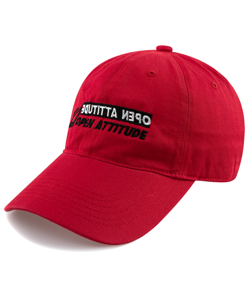 【セール】MIRROR BALL CAP-LIGHT RED（キャップ）｜OPEN ATTITUDE（オープンアティチュード）のファッション ...