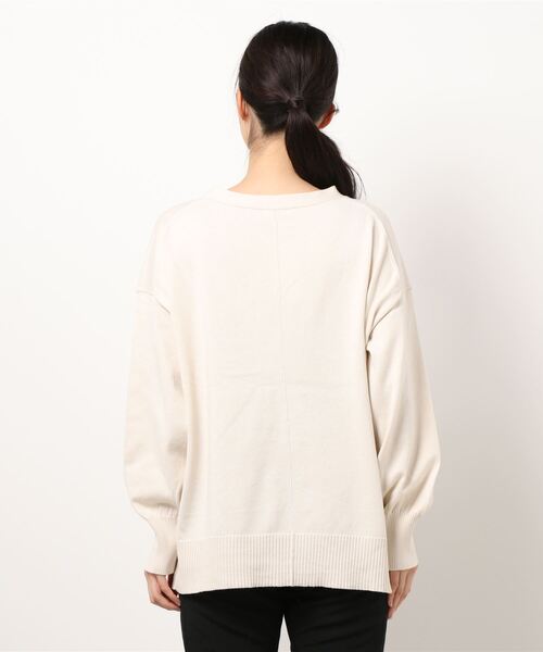 LOWRYS FARM（ローリーズファーム）の「12GスーピマVネックプルオーバーLS 929643（ニット/セーター）」 - WEAR