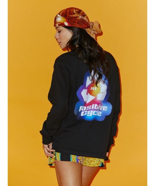 ONEXONE（ワンフォーワン）の「【ONEXONE】Positive cycle ロングスリーブTシャツ（Tシャツ/カットソー）」 - WEAR