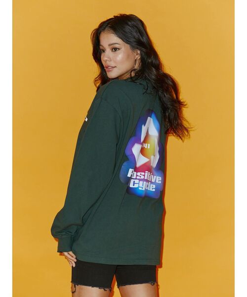 ONEXONE（ワンフォーワン）の「【ONEXONE】Positive cycle ロングスリーブTシャツ（Tシャツ/カットソー）」 - WEAR