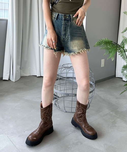 sedacle（セダクル）の「【SDG】damage wash denim shorts（デニムパンツ）」 - WEAR