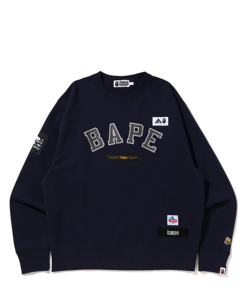 A BATHING APE（アベイシングエイプ）の「BAPE MULTI LABEL RELAXED FIT CREWNECK M（スウェット ...