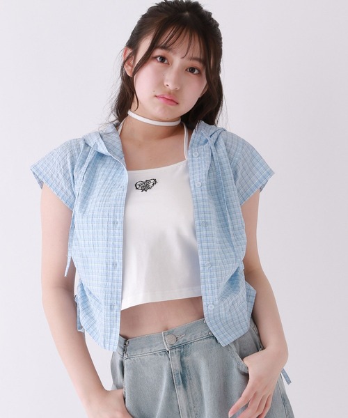 repipi armario（レピピ アルマリオ）の「シャーリングフードシャツ（シャツ/ブラウス）」 - WEAR