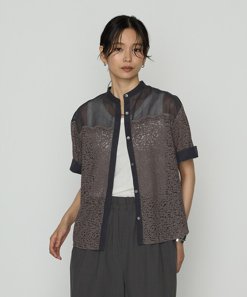 K.T KIYOKO TAKASE（キヨコタカセ）の「リネンコードレース シャツブラウス（シャツ/ブラウス）」 - WEAR