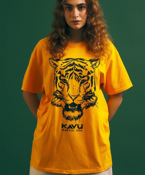 KAVU（カブー）の「KAVU/カブー TIGER TEE/タイガーティー（Tシャツ/カットソー）」 - WEAR