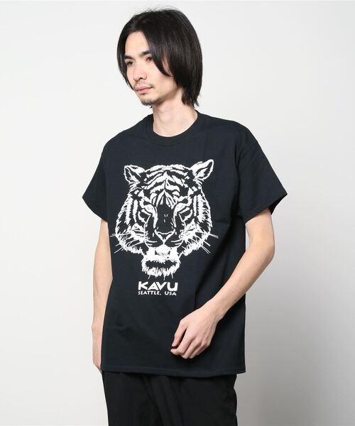 KAVU（カブー）の「KAVU/カブー TIGER TEE/タイガーティー（Tシャツ/カットソー）」 - WEAR