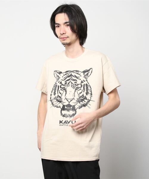 KAVU（カブー）の「KAVU/カブー TIGER TEE/タイガーティー（Tシャツ/カットソー）」 - WEAR