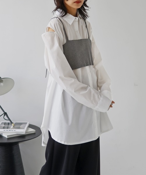 hellam（へラム）の「4WAY アームカットオーバーサイズシャツ（シャツ/ブラウス）」 - WEAR