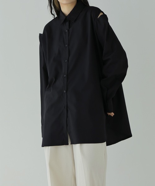 hellam（へラム）の「4WAY アームカットオーバーサイズシャツ（シャツ/ブラウス）」 - WEAR