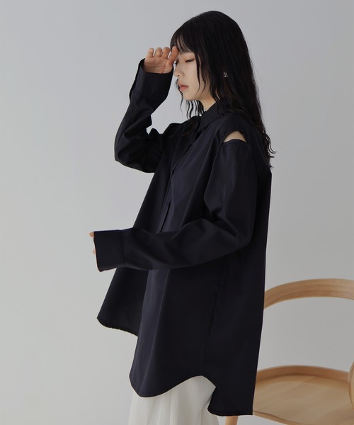 hellam（へラム）の「4WAY アームカットオーバーサイズシャツ（シャツ/ブラウス）」 - WEAR