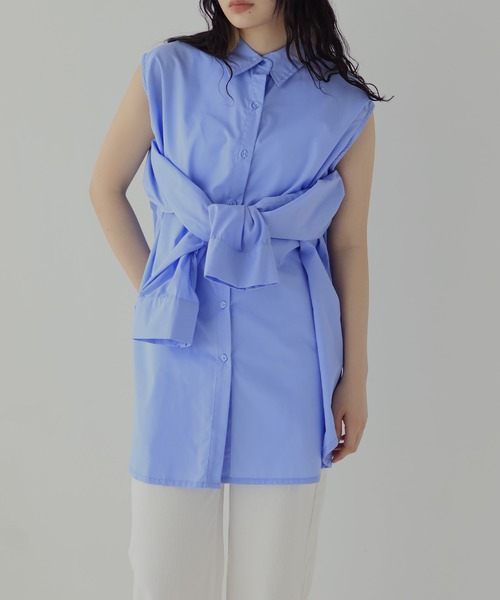 hellam（へラム）の「4WAY アームカットオーバーサイズシャツ（シャツ/ブラウス）」 - WEAR