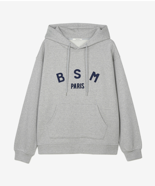 BENSIMON（ベンシモン）の「BSM PATCH LOGO HOODY - MELANGE GREY（パーカー）」 - WEAR
