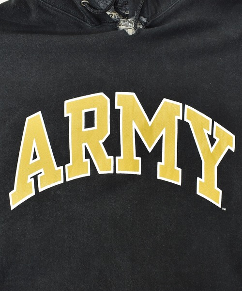 VINTAGE（ヴィンテージ）の「【ヴィンテージ古着】90~00s STEVE AND BARRYS "ARMY" プルオーバーパーカー リバースタイプ（パーカー）」 - WEAR