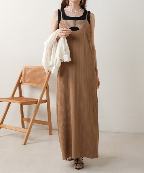 【nao×Bab】シャドーストライプキャミワンピース（ワンピース）｜Bab（バブ）のファッション通販 - ZOZOTOWN