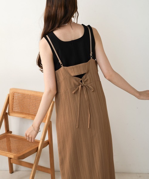 【nao×Bab】シャドーストライプキャミワンピース（ワンピース）｜Bab（バブ）のファッション通販 - ZOZOTOWN