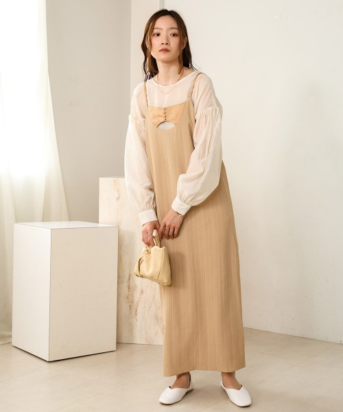 【nao×Bab】シャドーストライプキャミワンピース（ワンピース）｜Bab（バブ）のファッション通販 - ZOZOTOWN