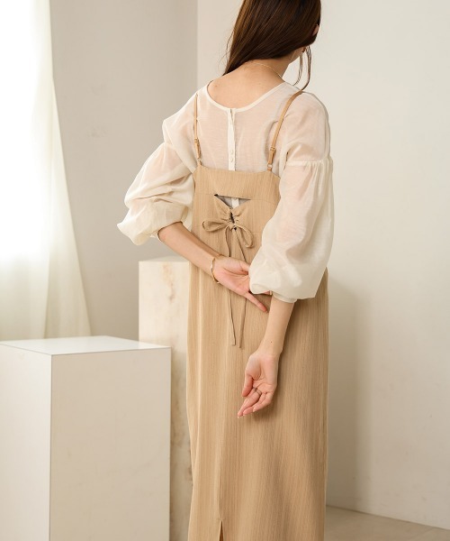 【nao×Bab】シャドーストライプキャミワンピース（ワンピース）｜Bab（バブ）のファッション通販 - ZOZOTOWN