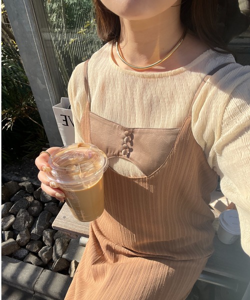 【nao×Bab】シャドーストライプキャミワンピース（ワンピース）｜Bab（バブ）のファッション通販 - ZOZOTOWN