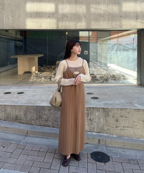 【nao×Bab】シャドーストライプキャミワンピース（ワンピース）｜Bab（バブ）のファッション通販 - ZOZOTOWN