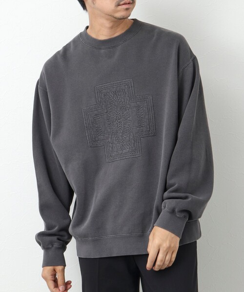 PENDLETON（ペンドルトン）の「【PENDLETON/ペンドルトン】Pigmentdye EMB Sweat 刺しゅうスウェット（スウェット）」 - WEAR