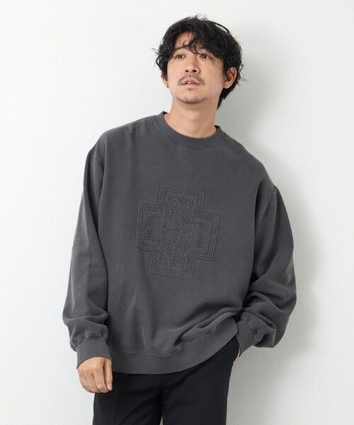 PENDLETON（ペンドルトン）の「【PENDLETON/ペンドルトン】Pigmentdye EMB Sweat 刺しゅうスウェット（スウェット）」 - WEAR