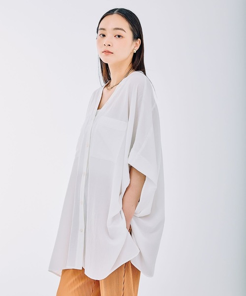 LEPSIM（レプシィム）の「VネックBIGシャツチュニックSS 327845（チュニック）」 - WEAR