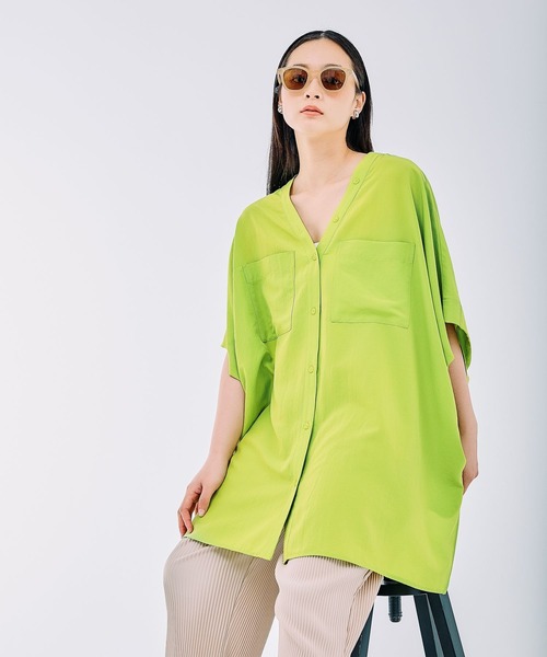 LEPSIM（レプシィム）の「VネックBIGシャツチュニックSS 327845（チュニック）」 - WEAR