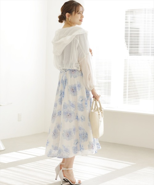 WILLSELECTION（ウィルセレクション）の「マーブルフラワーフレアスカート（スカート）」 - WEAR