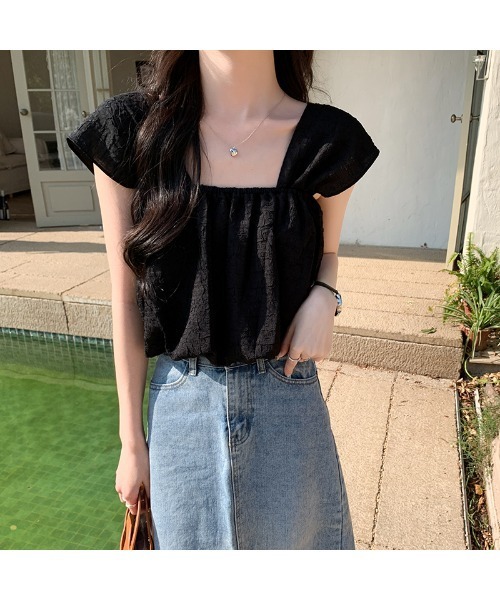 AMAJI（アマジ）の「フレンチスリーブギャザートップス（その他トップス）」 - WEAR