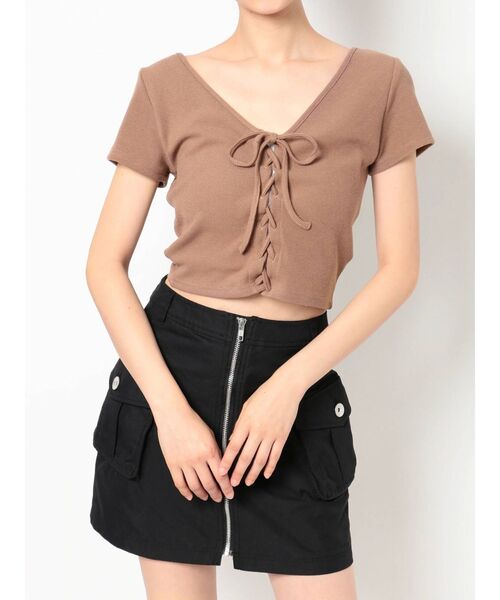 GYDA（ジェイダ）の「ワッフル2WAYスピンドルTシャツ（Tシャツ/カットソー）」 - WEAR